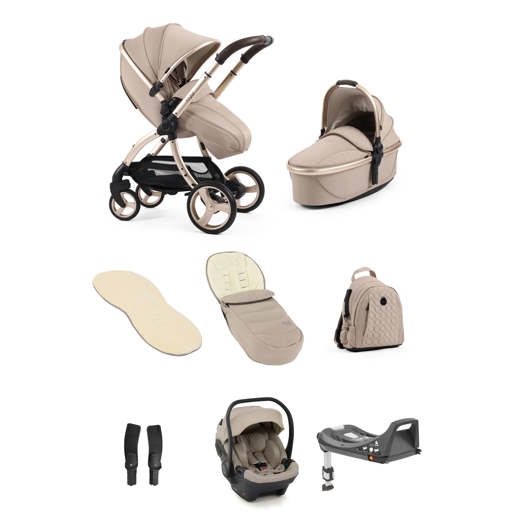 egg3 Stroller Luxury Bundle - Feather – Baby Nest